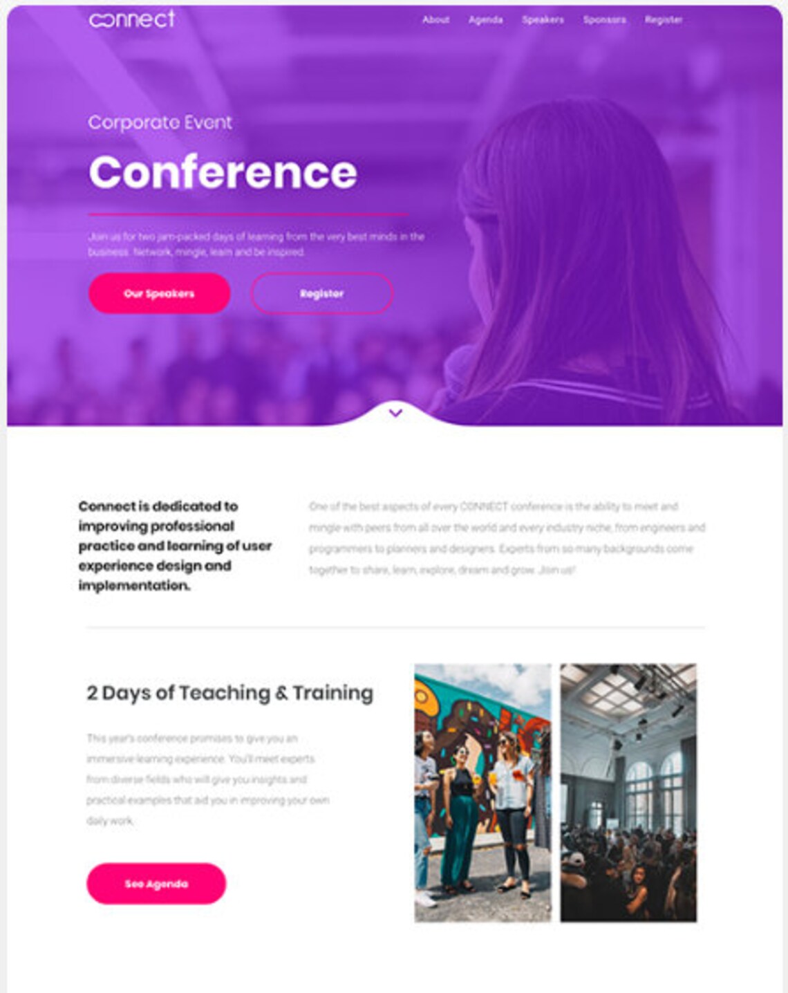 Corporate Event Website Template: Professional, Seo-optimized ...