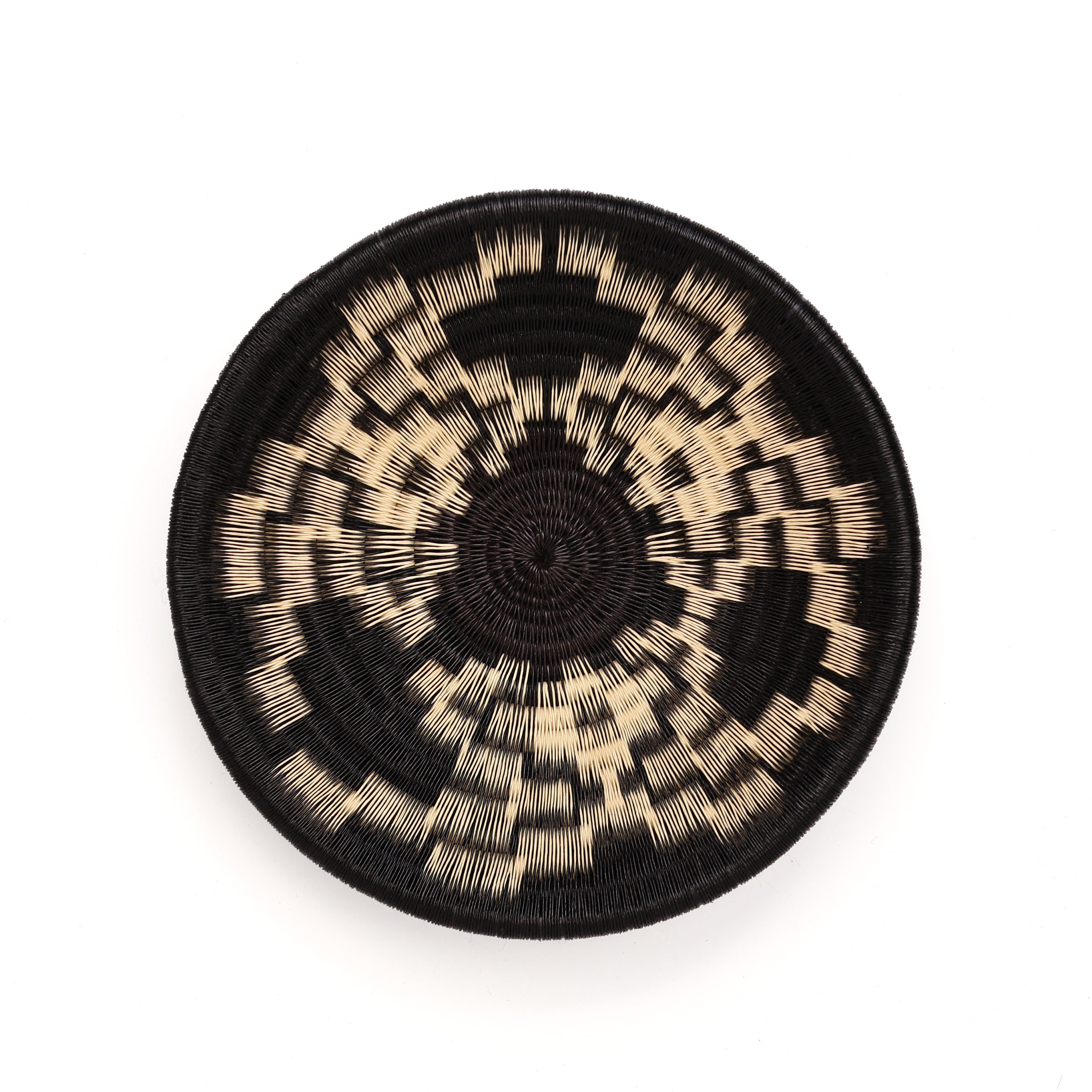 Small Werregue Plate Uvilla / Fine Wall Art Hand Woven Plate / Werregue ...