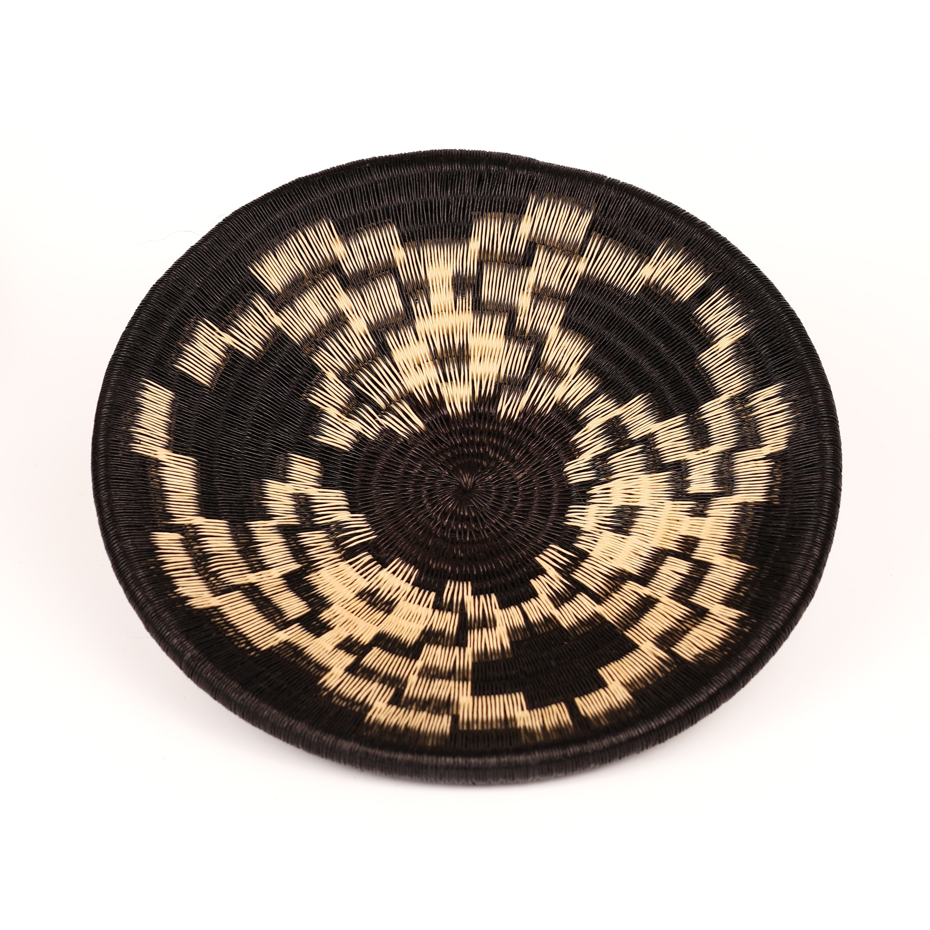 Small Werregue Plate Uvilla / Fine Wall Art Hand Woven Plate / Werregue ...