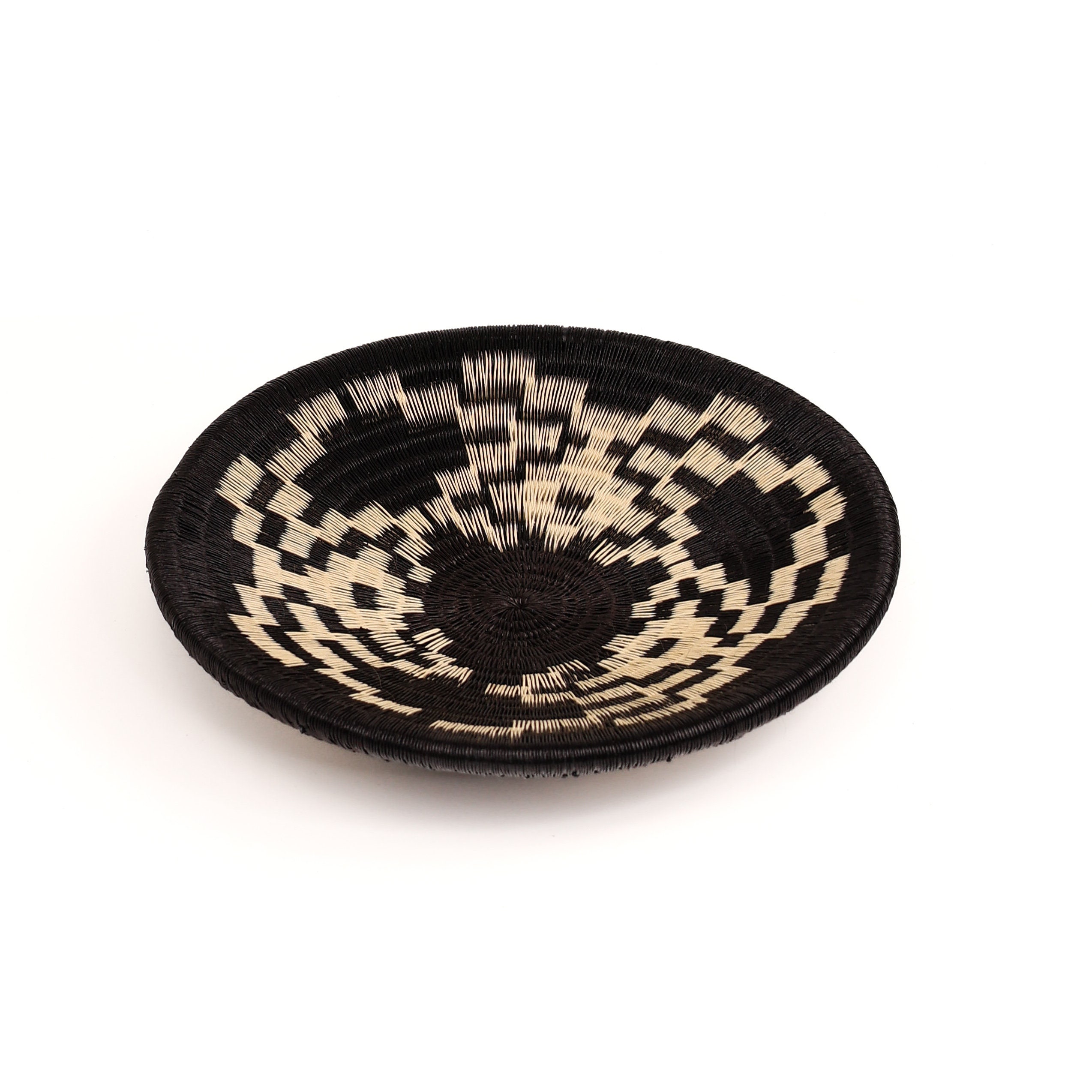 Small Werregue Plate Uvilla / Fine Wall Art Hand Woven Plate / Werregue ...