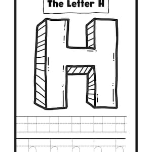 27 Page Alphabet Coloring Book Worksheets, Preschool-kdg Phonics ...