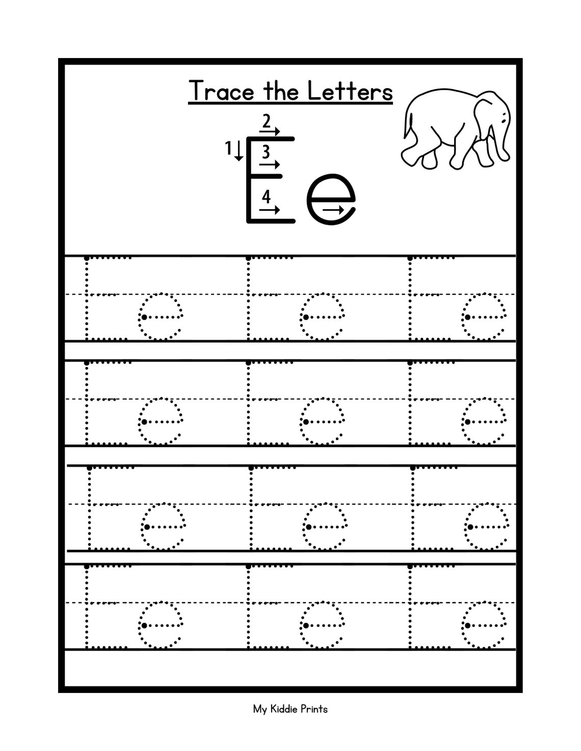 26 Printable Trace the Alphabet Worksheets, Preschool-kdg Phonics ...