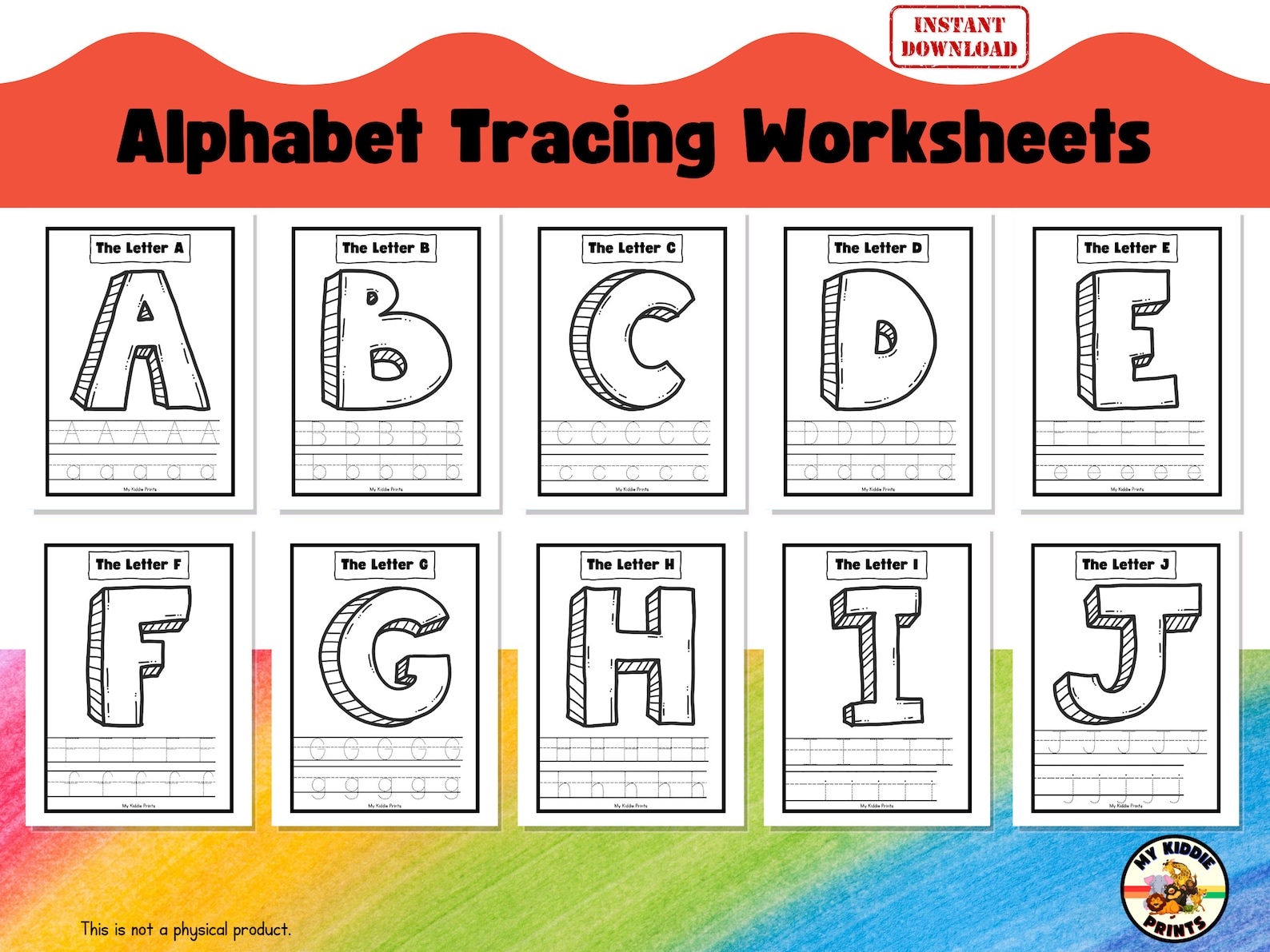 27 Printable Alphabet Coloring Book Worksheets, Preschool-kdg Phonics ...