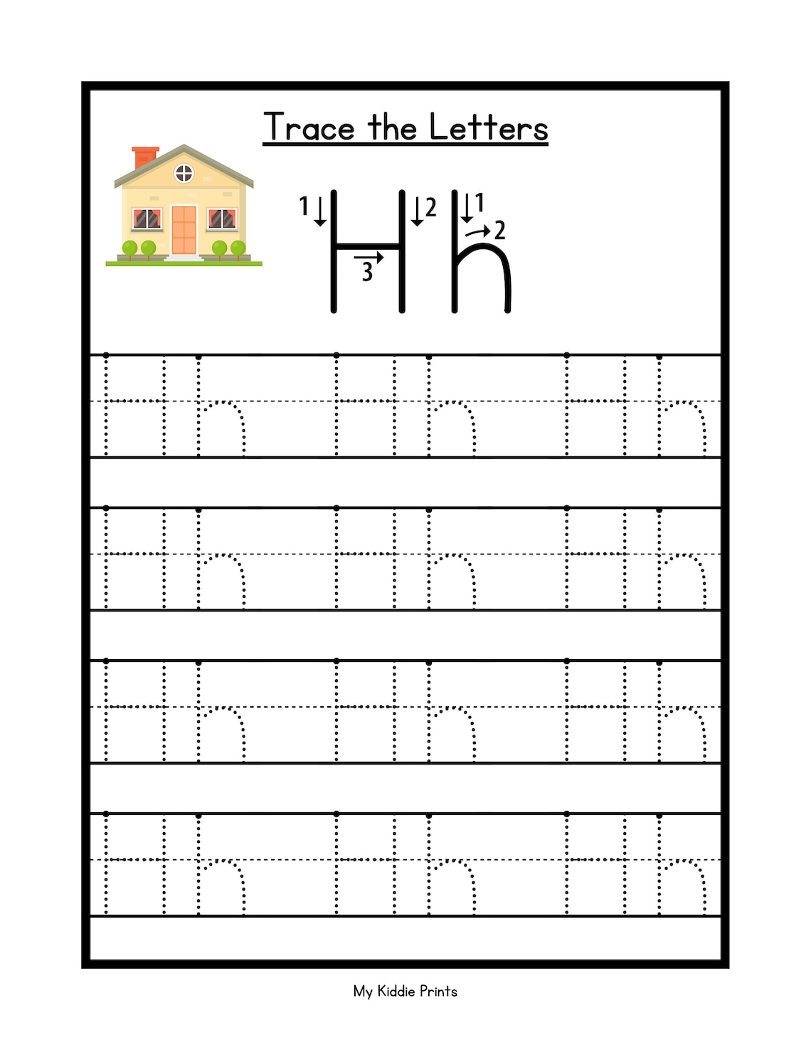 Preschool Tracing Worksheet, 26 Printable Trace the Alphabet Worksheets ...