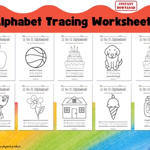 26 Printable Alphabet Coloring Worksheets, Preschool-kdg Phonics ...