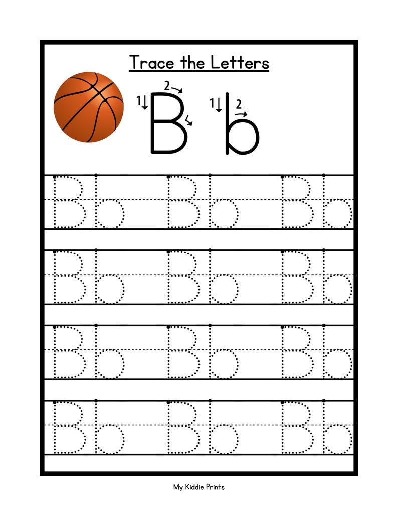 Preschool Tracing Worksheet, 26 Printable Trace the Alphabet Worksheets ...