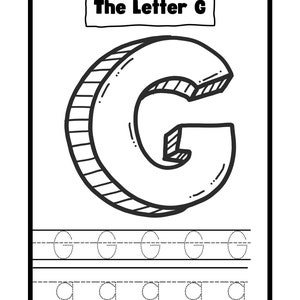 27 Page Alphabet Coloring Book Worksheets, Preschool-kdg Phonics ...