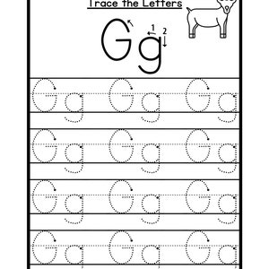 26 Printable Trace the Alphabet Worksheets, Preschool-kdg Phonics ...