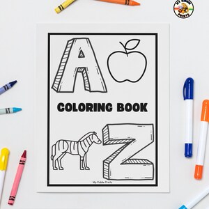 27 Printable Alphabet Coloring Book Worksheets, Preschool-kdg Phonics ...