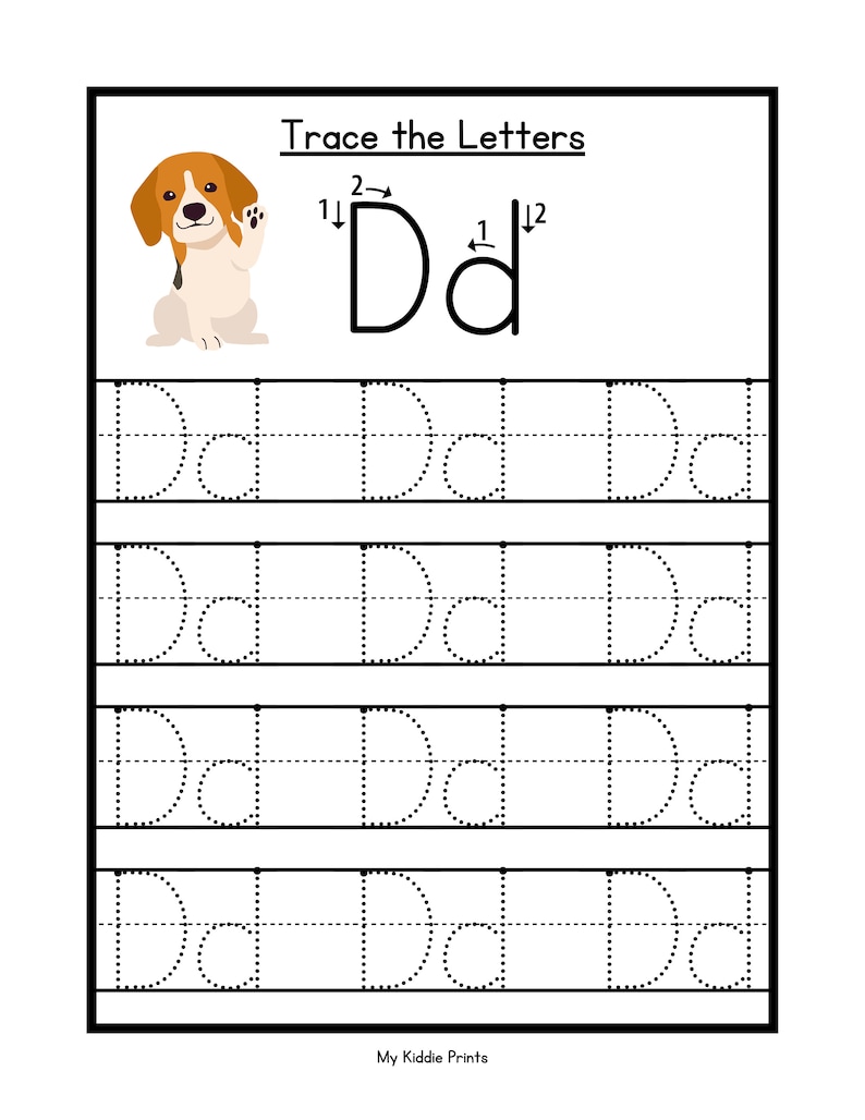 Preschool Tracing Worksheet, 26 Printable Trace the Alphabet Worksheets ...