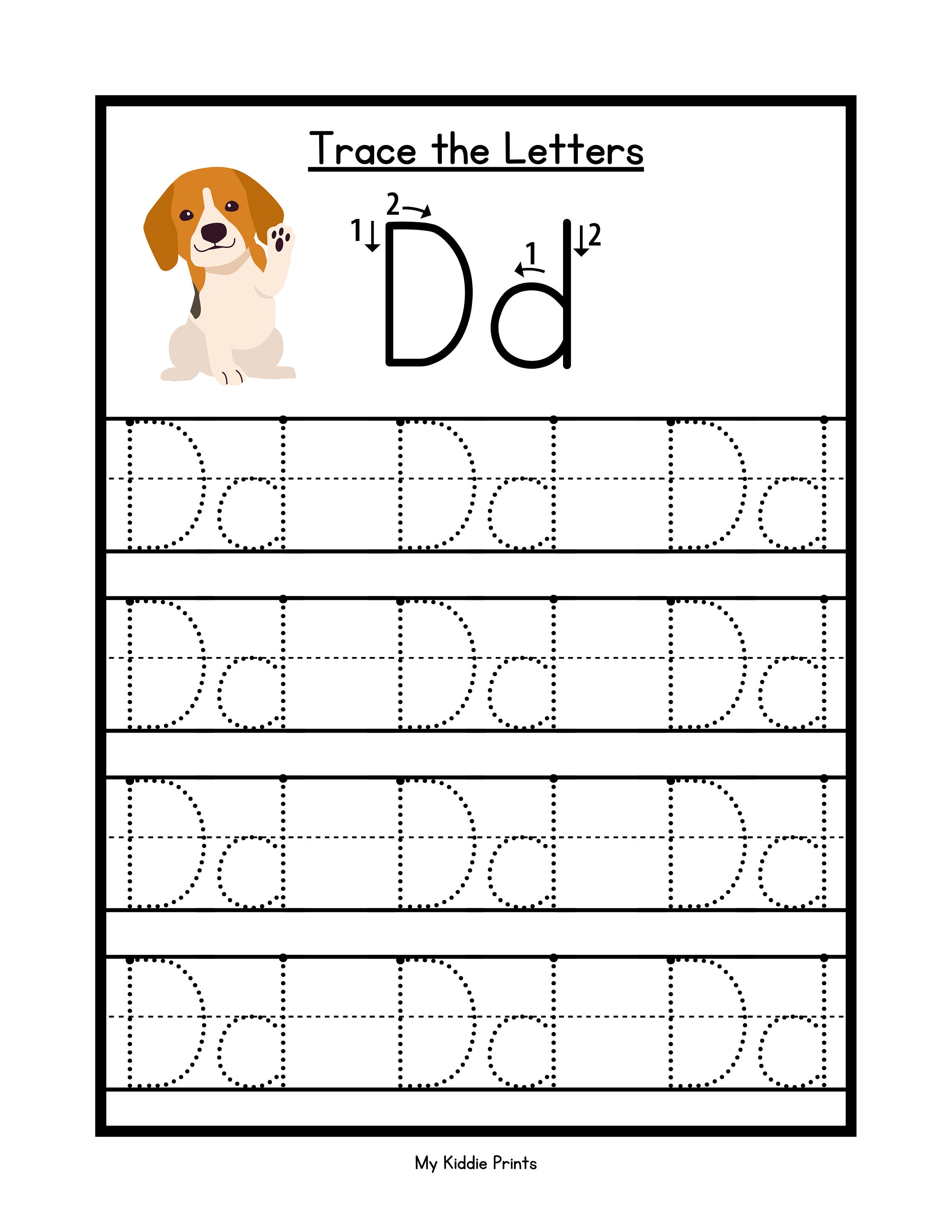 Preschool Tracing Worksheet, 26 Printable Trace the Alphabet Worksheets ...