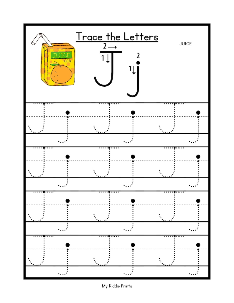 Preschool Tracing Worksheet, 26 Printable Trace the Alphabet Worksheets ...