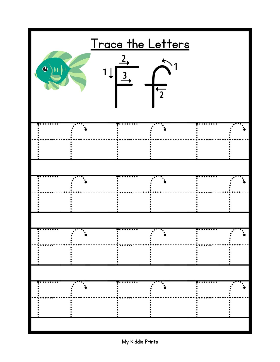 Preschool Tracing Worksheet, 26 Printable Trace the Alphabet Worksheets ...