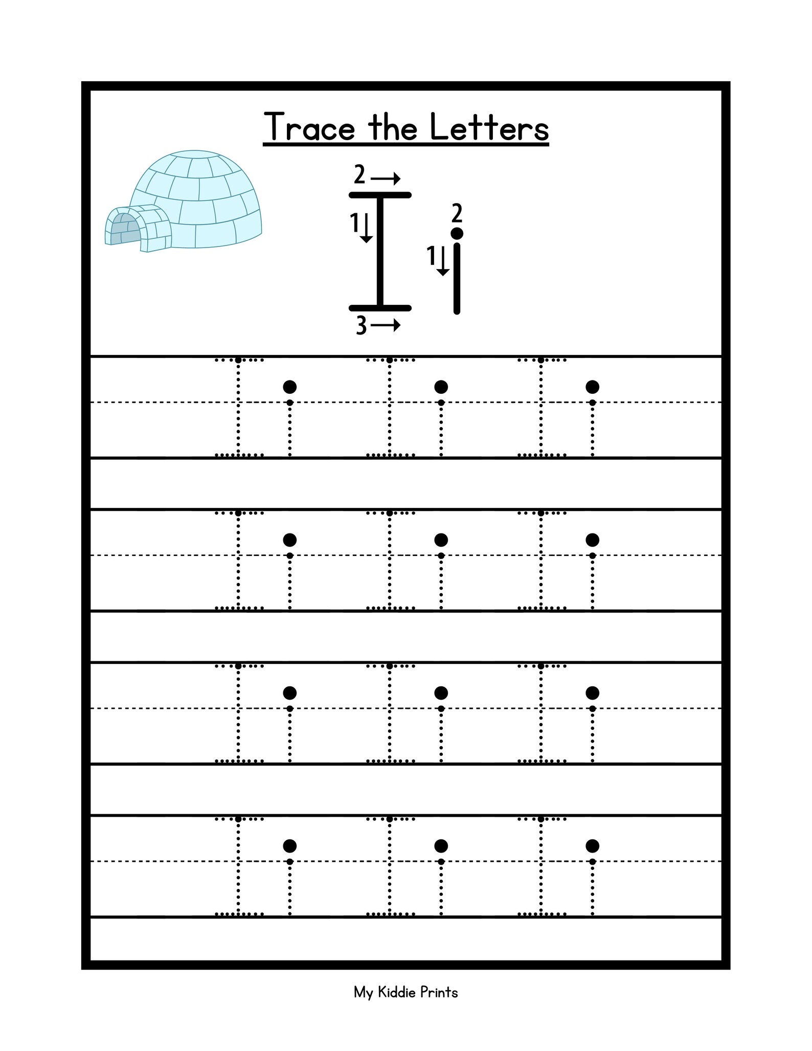 Preschool Tracing Worksheet, 26 Printable Trace the Alphabet Worksheets ...
