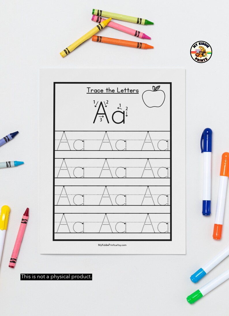 26 Printable Trace the Alphabet Worksheets, Preschool-kdg Phonics ...