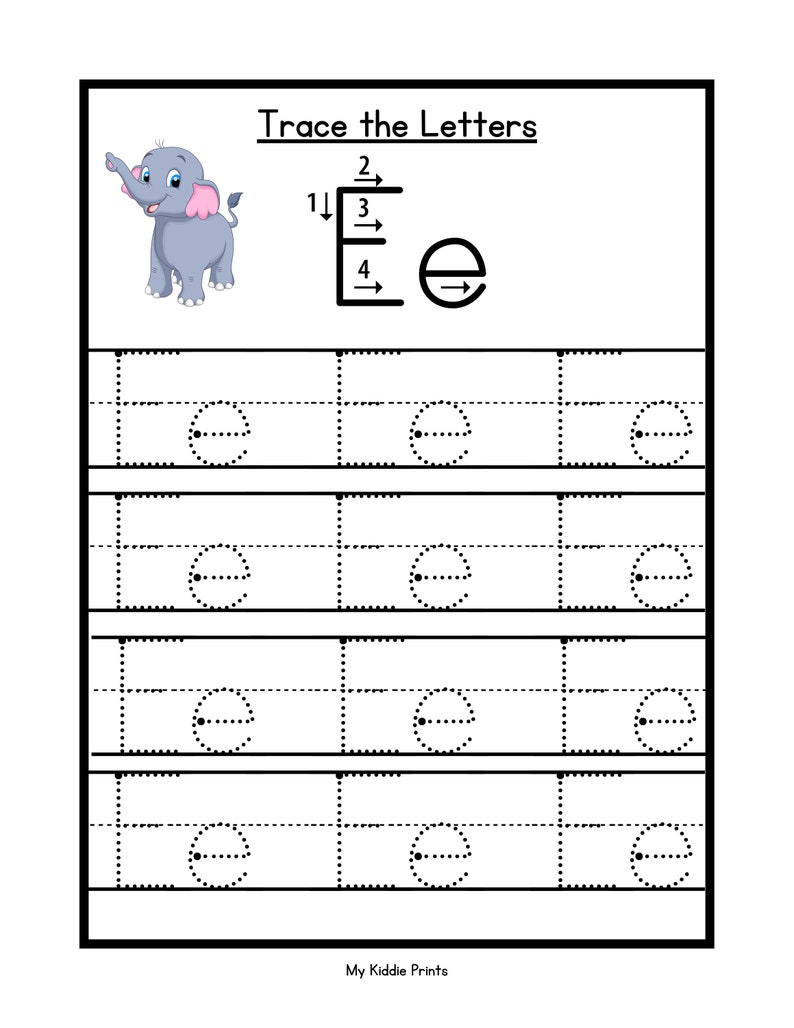 Preschool Tracing Worksheet, 26 Printable Trace the Alphabet Worksheets ...