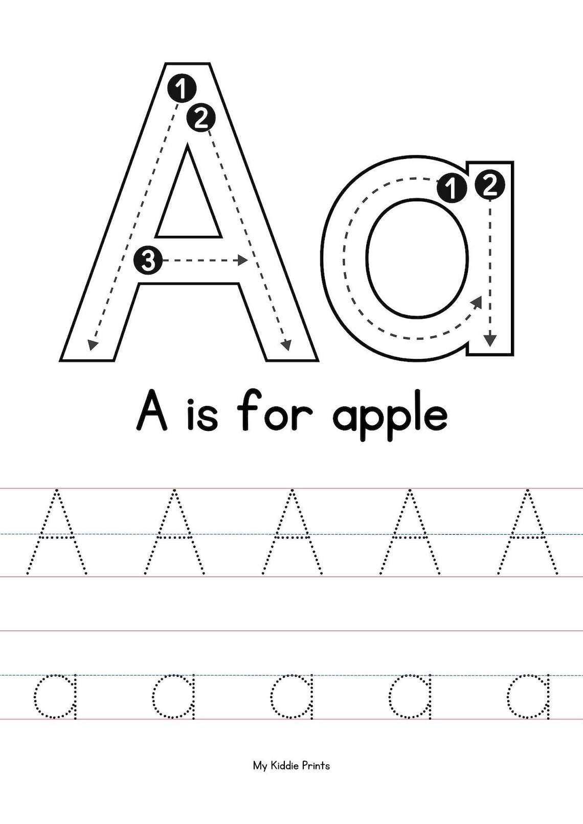 Printable Alphabet Tracing Worksheets for Preschoolers | A-Z Letter ...