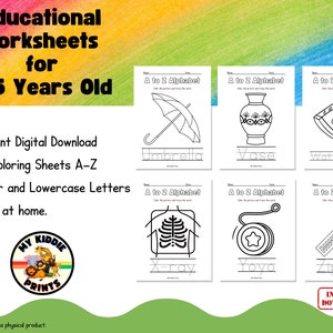 26 Printable Alphabet Coloring Worksheets, Preschool-kdg Phonics ...