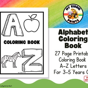 27 Printable Alphabet Coloring Book Worksheets, Preschool-kdg Phonics ...