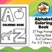 27 Printable Alphabet Coloring Book Worksheets, Preschool-kdg Phonics ...