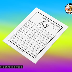 26 Printable Trace the Alphabet Worksheets, Preschool-kdg Phonics ...