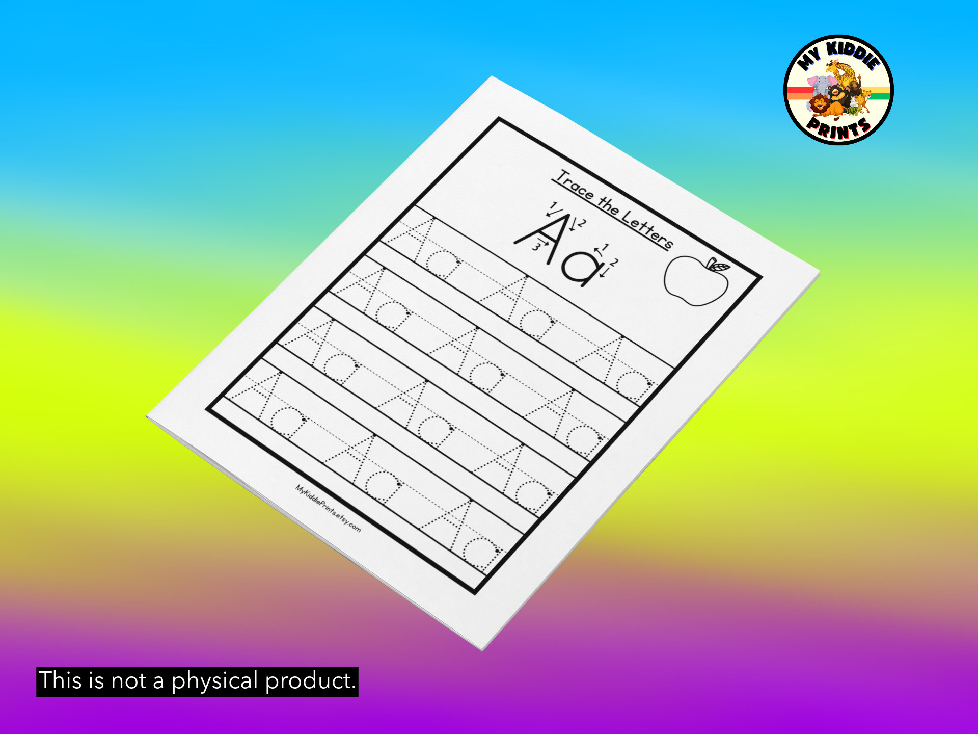 26 Printable Trace the Alphabet Worksheets, Preschool-kdg Phonics ...
