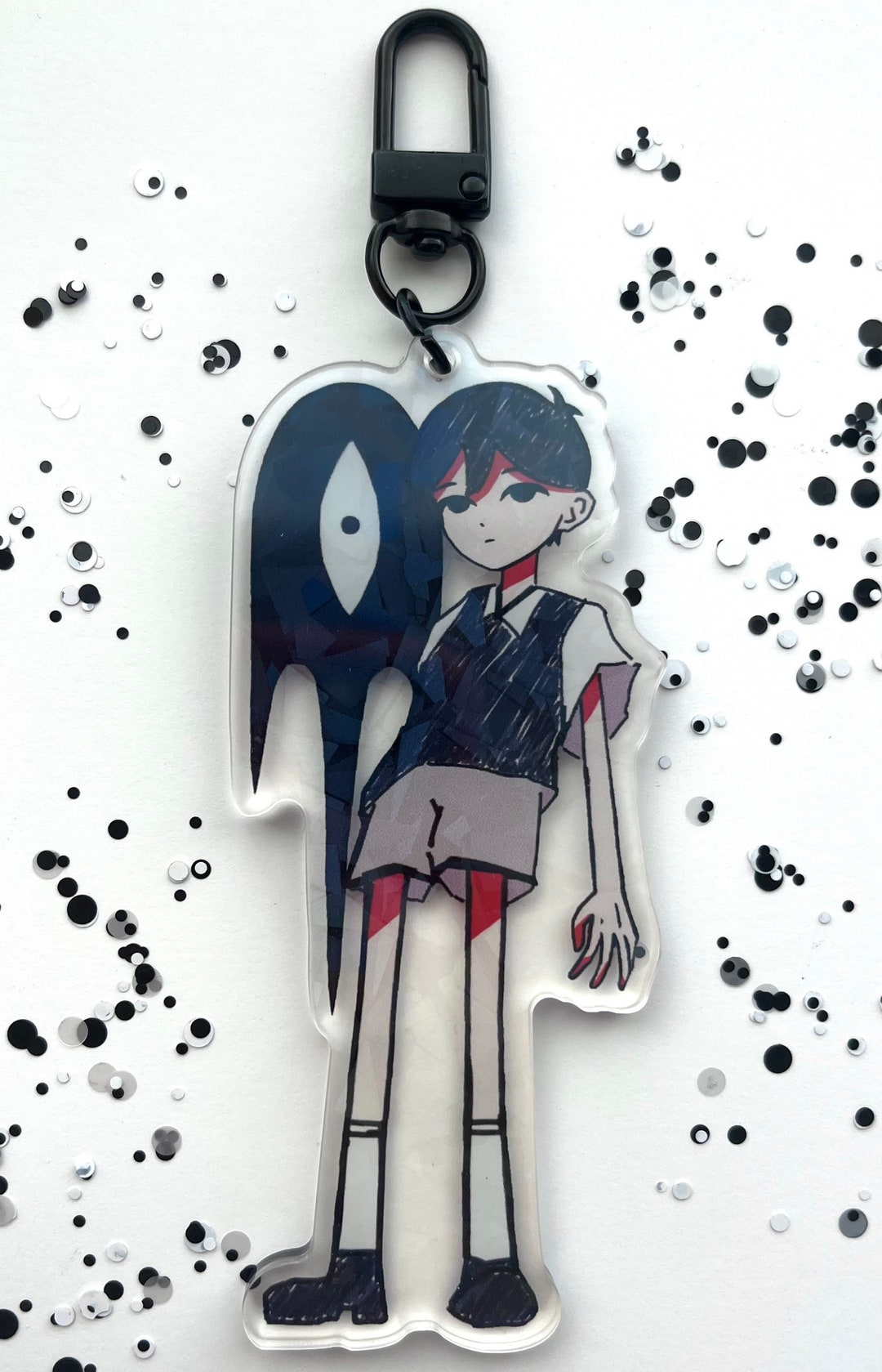 OMORI Inspired Keycharm - SUNNY and SOMETHING 4'' Height Double Sided ...