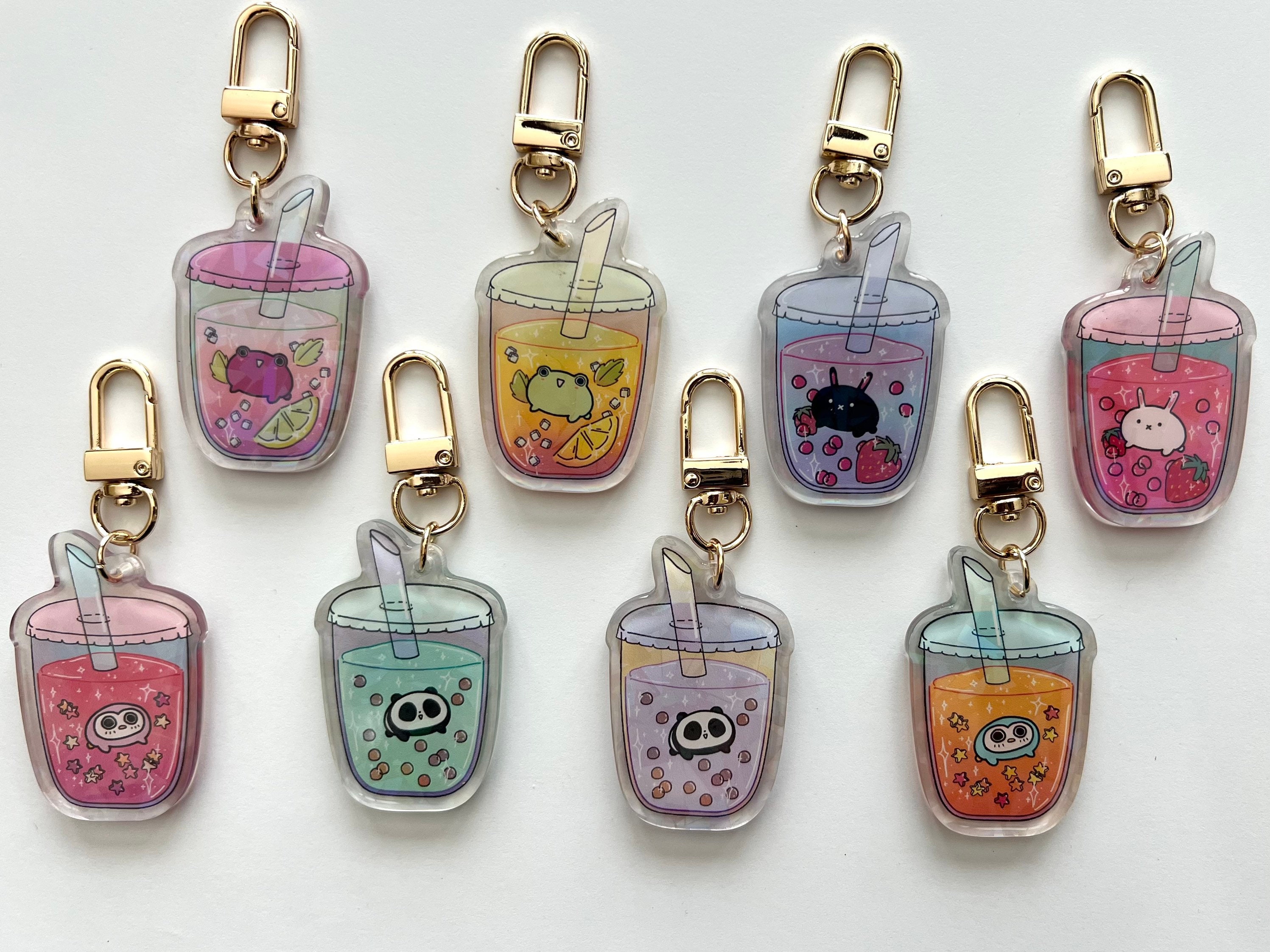 Animal Boba Tea Keycharms!!! 2'' - Etsy