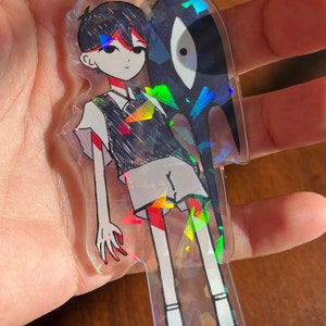 OMORI Inspired Keycharm - SUNNY and SOMETHING 4'' Height Double Sided ...