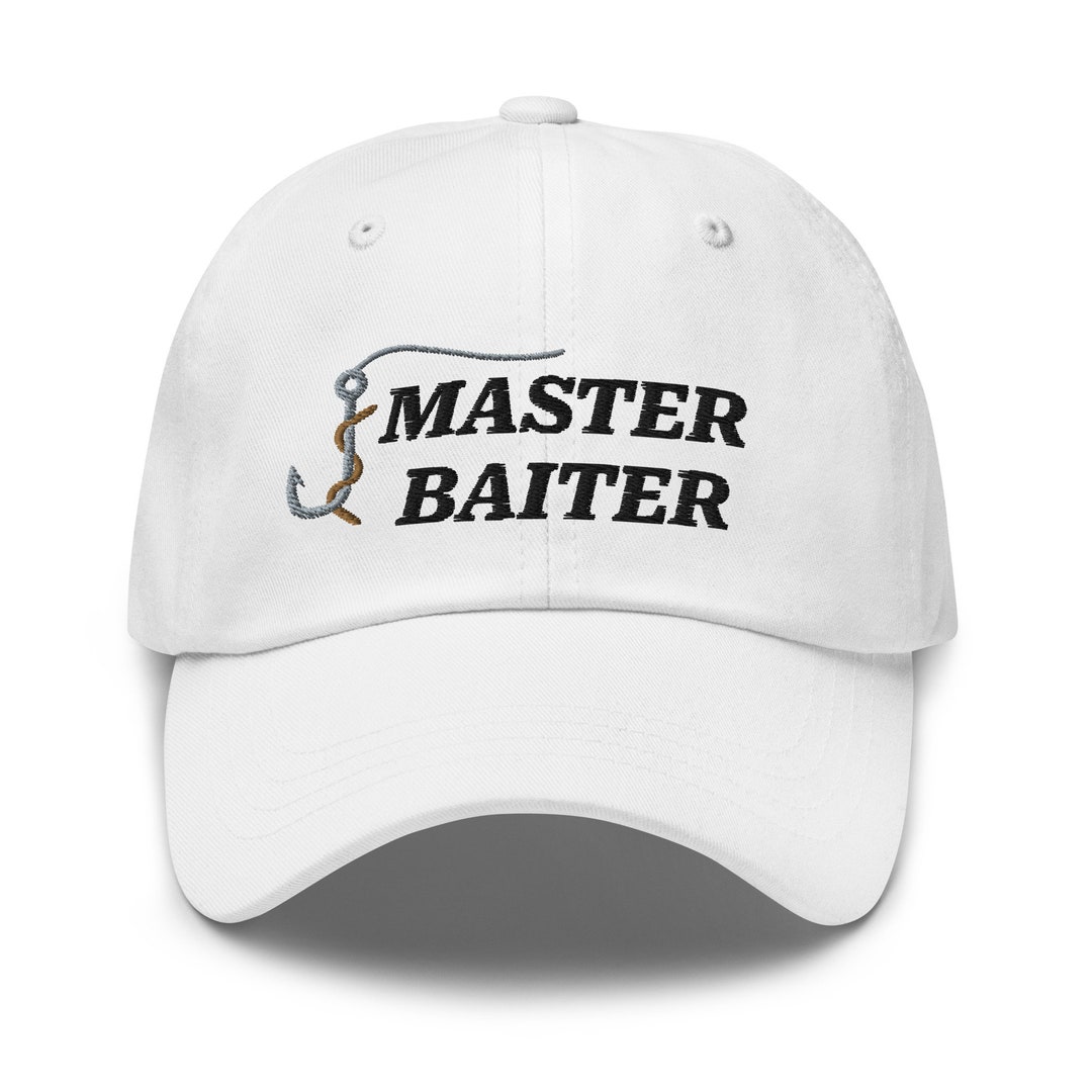 Master Baiter Fishing Dad Hat Fun | Embroidered Fishing Hat Funny ...
