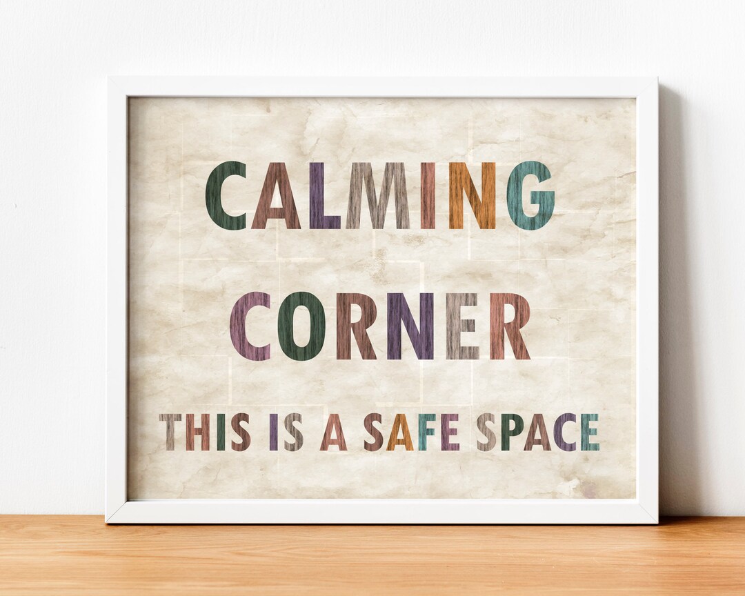 Calming Corner Sign, Let's Read Poster, Reading Nook, Boho Classroom ...