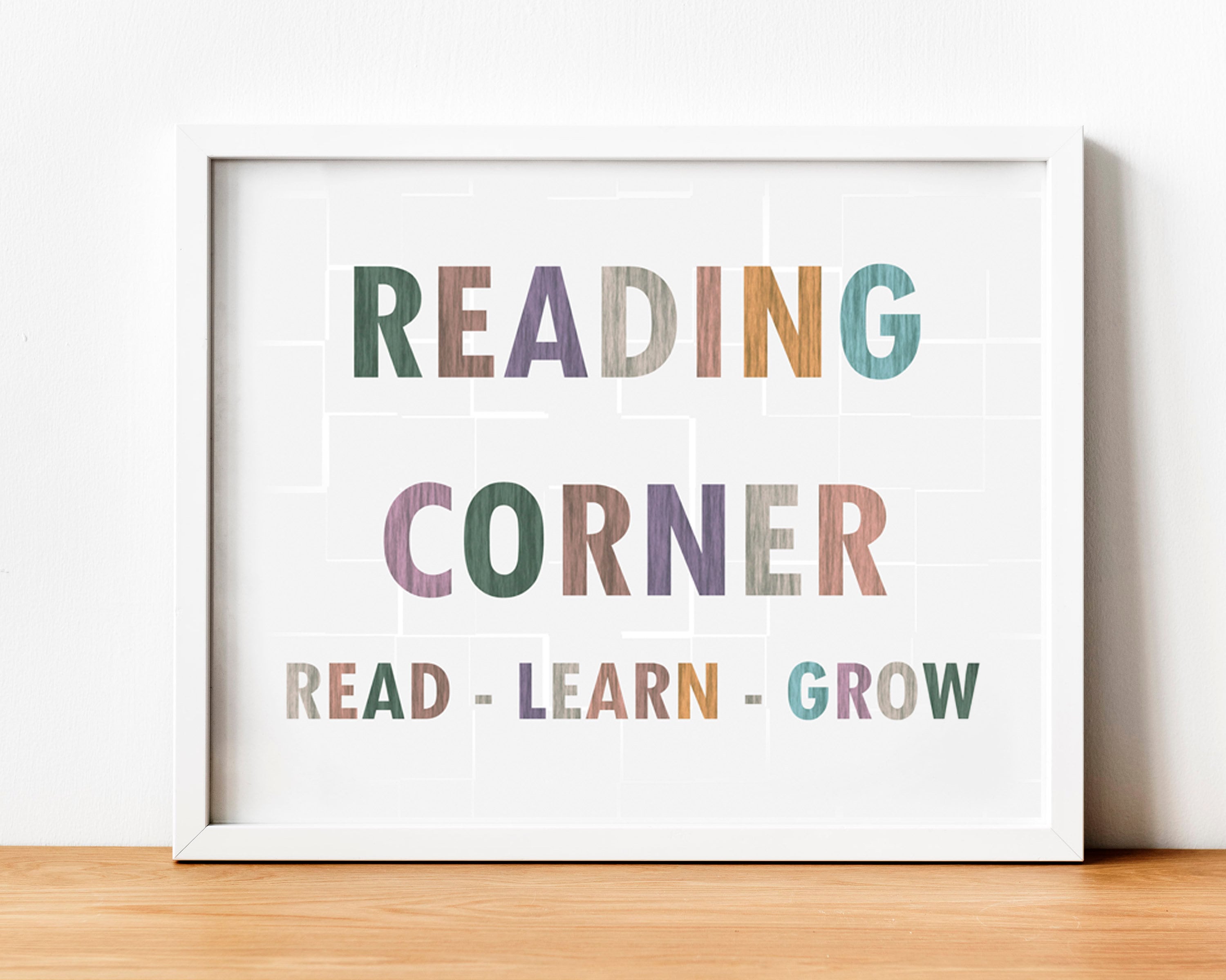 Reading Corner Sign, Let's Read Poster, Reading Nook, Boho Classroom ...