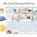 Kids Daily Responsibilities Chart, Printable Daily Routine, Chore Chart ...