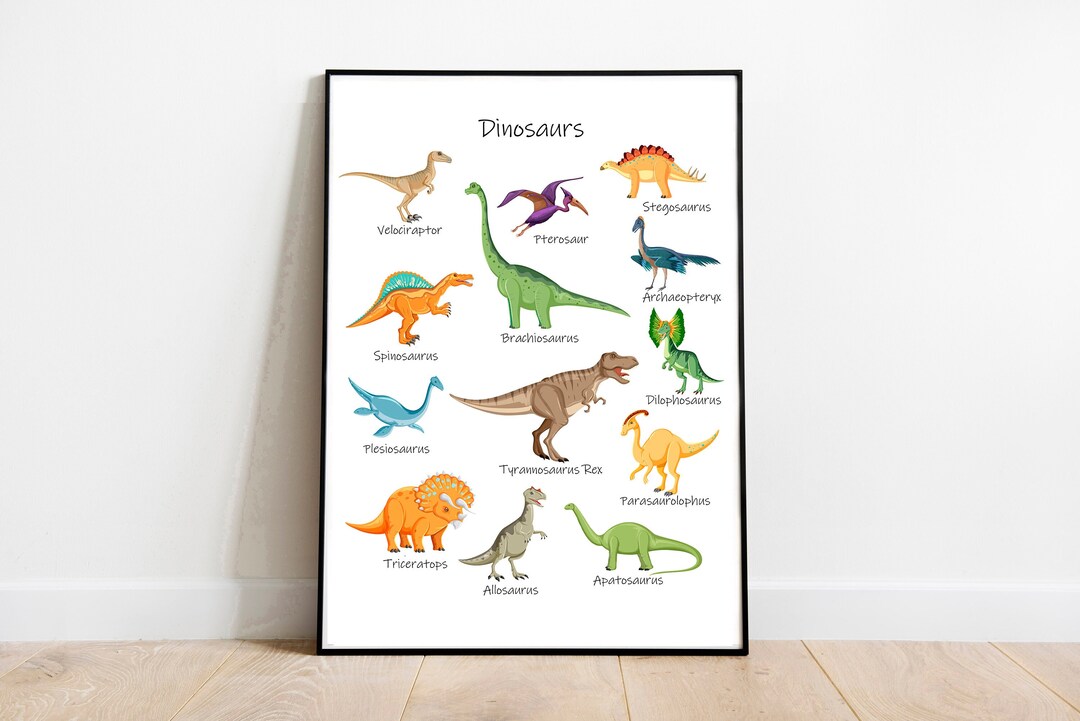 Dinosaurs Educational Prints, Classroom Printable, Learning Posters ...