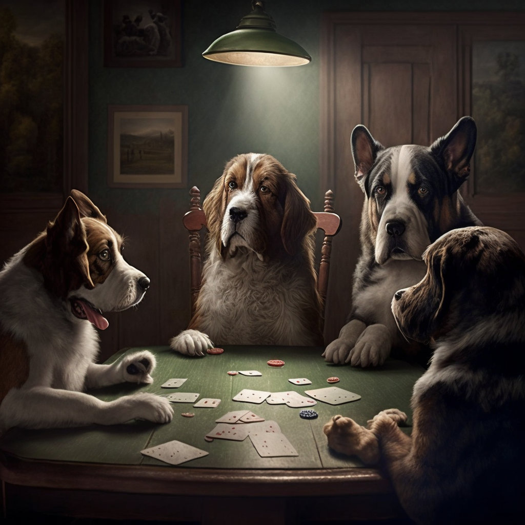 Dogs Playing Poker Poster - Etsy