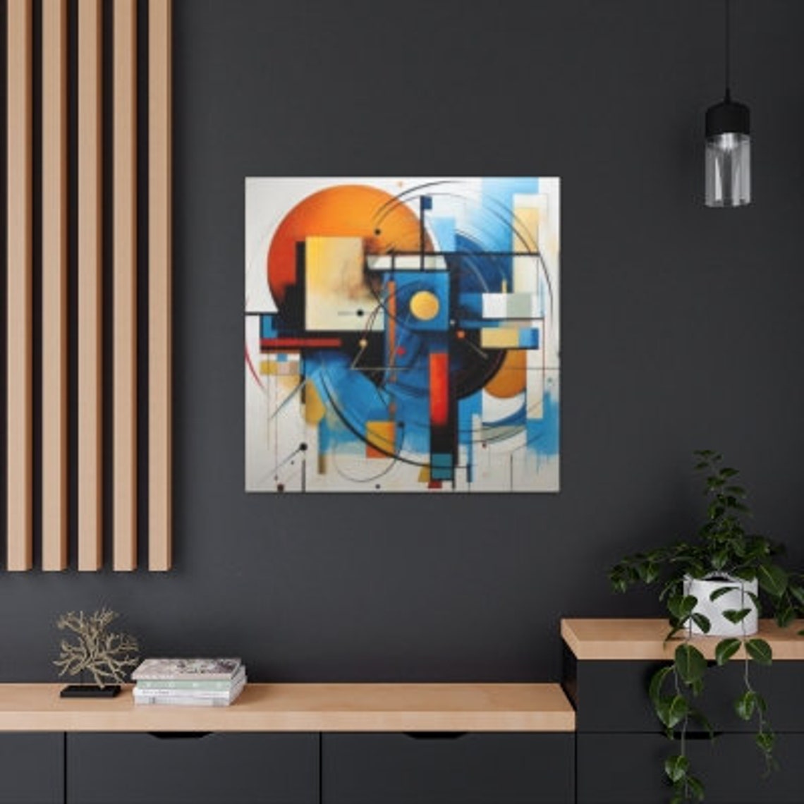 Elegant Abstraction Canvas Painting Sophisticated Abstract Art ...