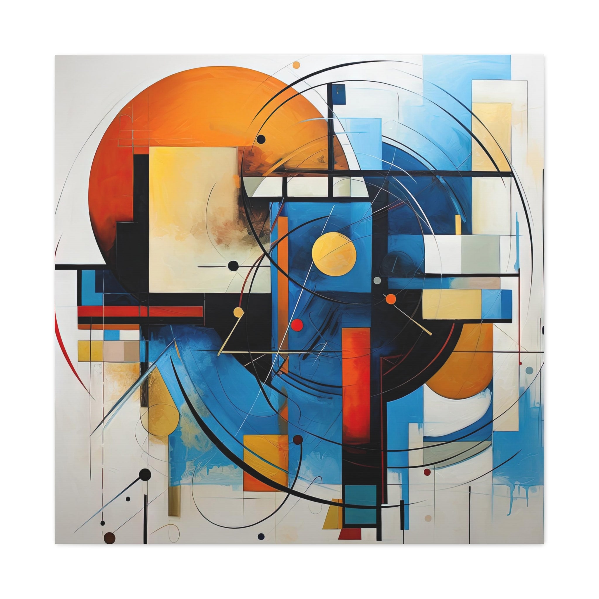 Elegant Abstraction Canvas Painting Sophisticated Abstract Art ...