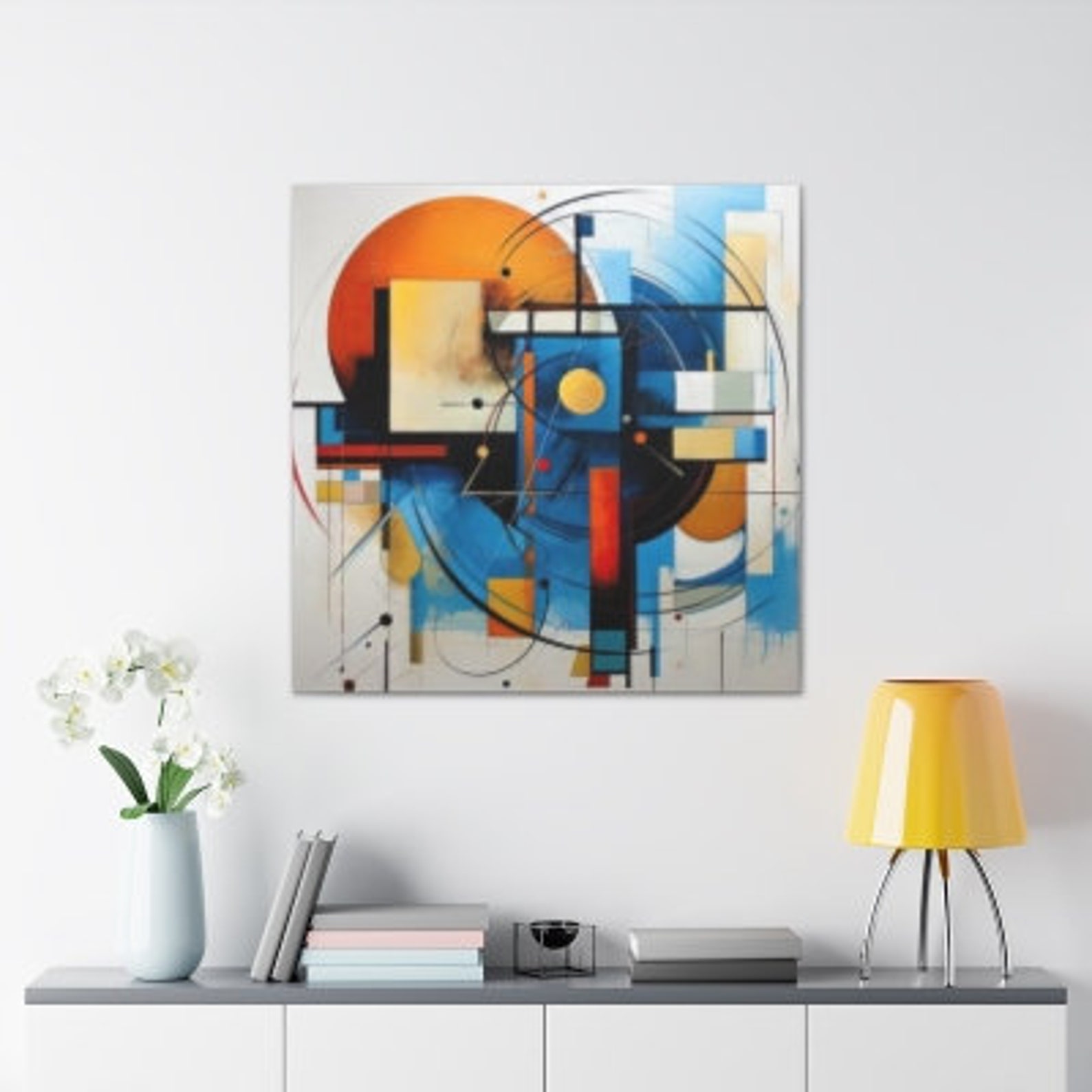 Elegant Abstraction Canvas Painting Sophisticated Abstract Art ...