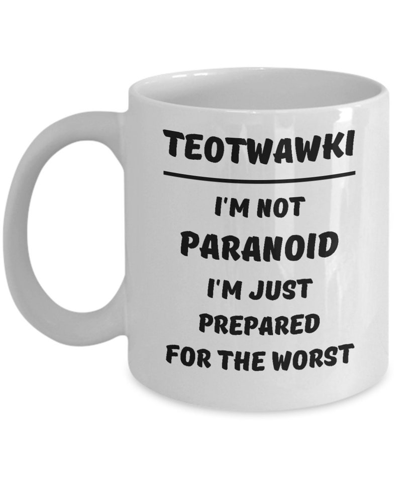 Doomsday Kit Prepper Mug for Real Survivalists, Survivalism, WSHTF ...