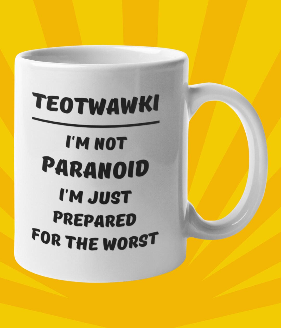 Doomsday Kit Prepper Mug for Real Survivalists, Survivalism, WSHTF ...