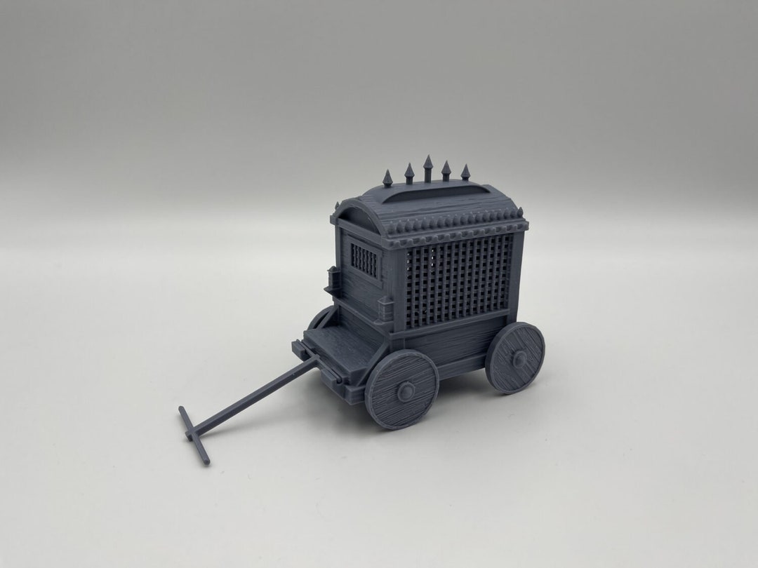 Cart With Barrel Vehicle Tabletop 3D Printing Fantasy Miniatures ...
