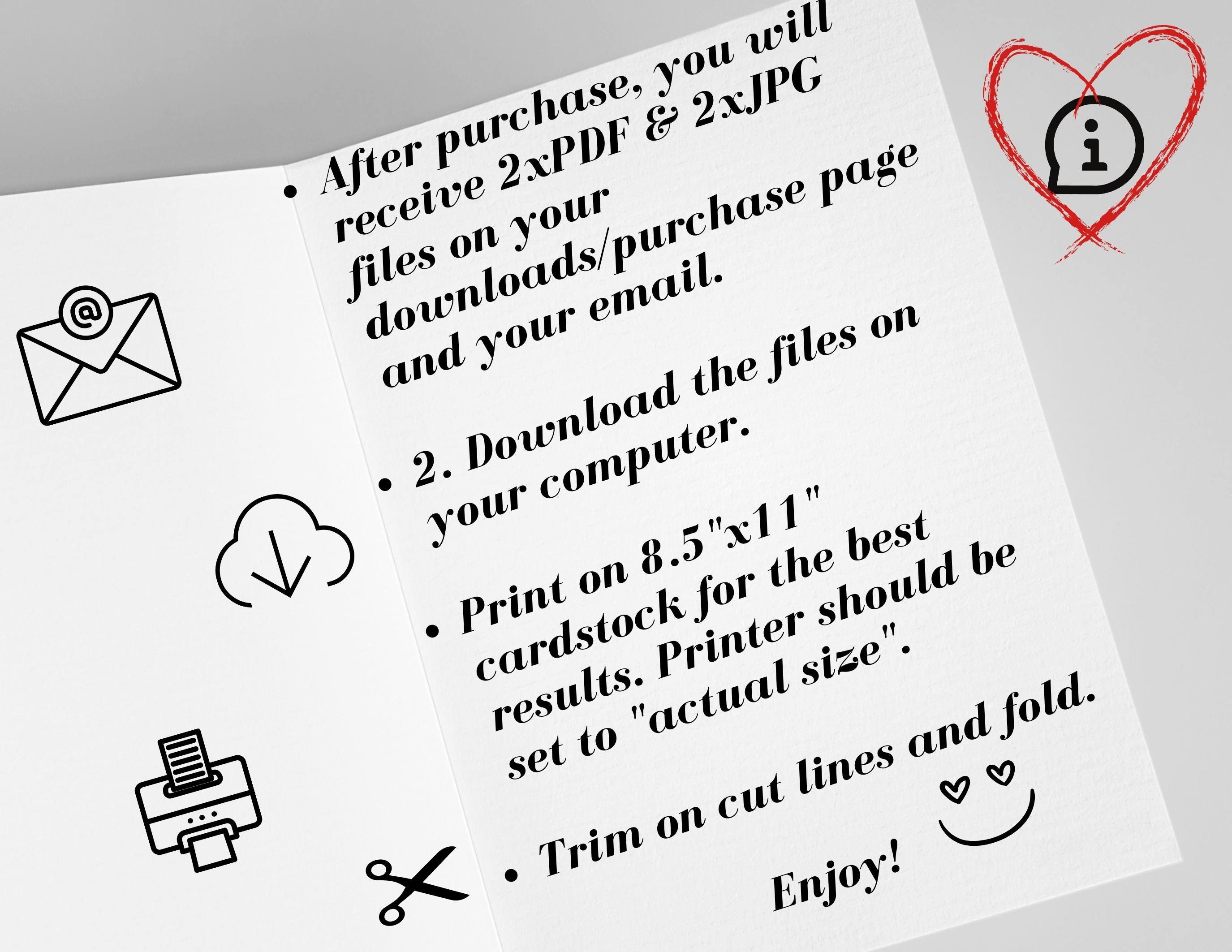 Happy Valentines Day Card Valentines Day Printable Digital Card ...