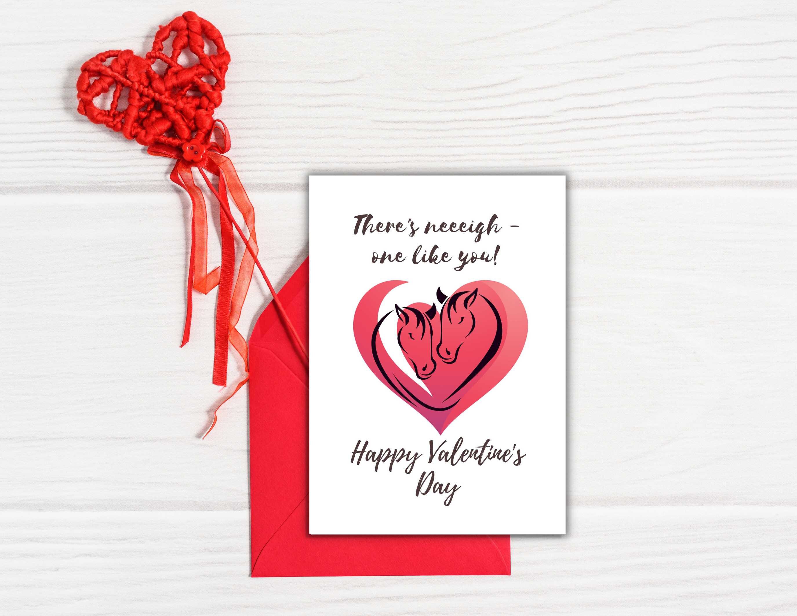 Happy Valentine's Day Card Printable | Digital Card for Valentine's Day ...