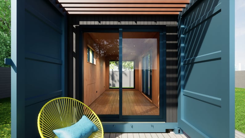 20FT Shipping Container Sleepout/studio - Full Architectural Plans - Etsy