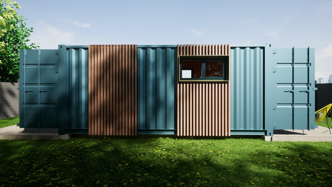 20FT Shipping Container Sleepout/studio - Full Architectural Plans - Etsy
