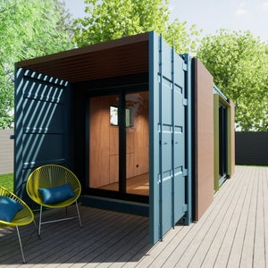 20FT Shipping Container Sleepout/studio - Full Architectural Plans - Etsy