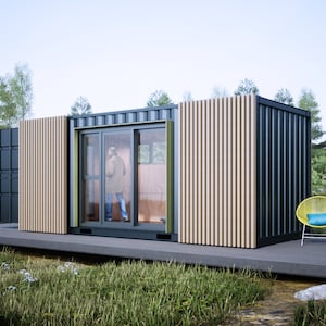 20FT Shipping Container - Single Door Sleepout/studio - Full ...