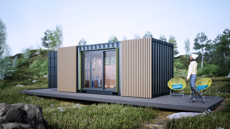 20FT Shipping Container - Single Door Sleepout/studio - Full ...