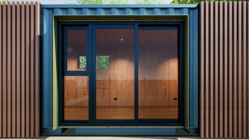 20FT Shipping Container Sleepout/studio - Full Architectural Plans - Etsy