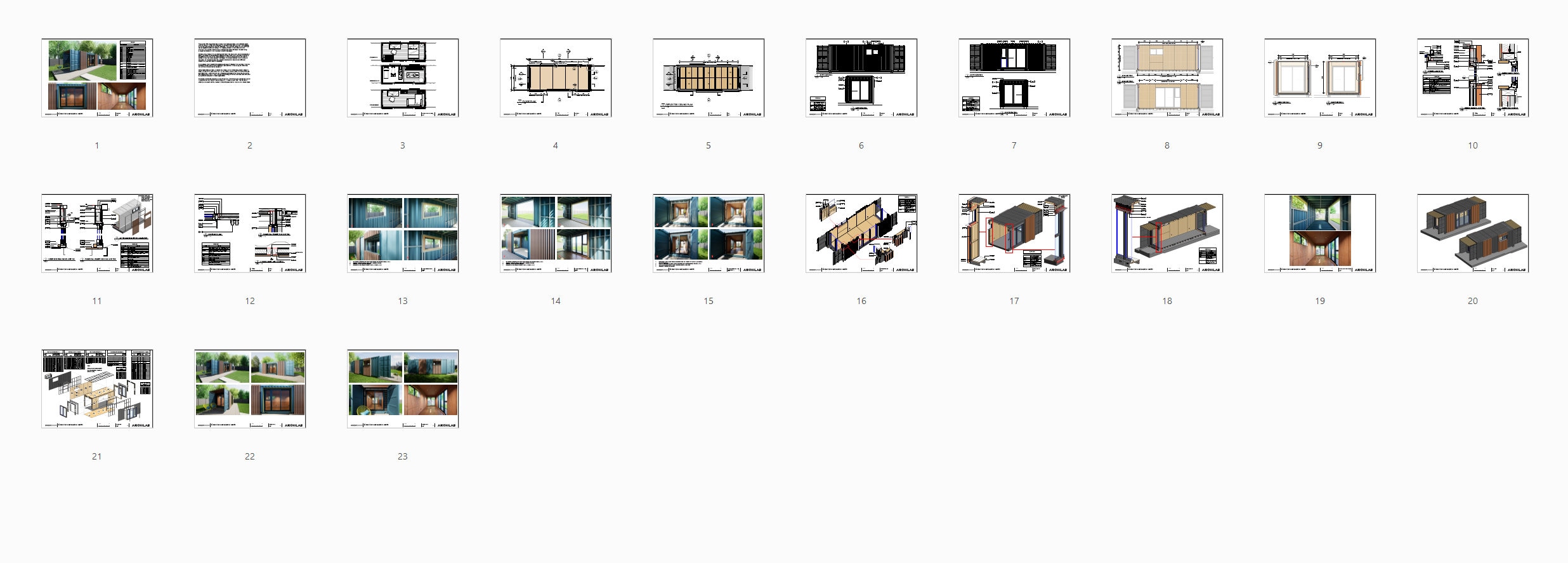 20FT Shipping Container Sleepout/studio - Full Architectural Plans - Etsy